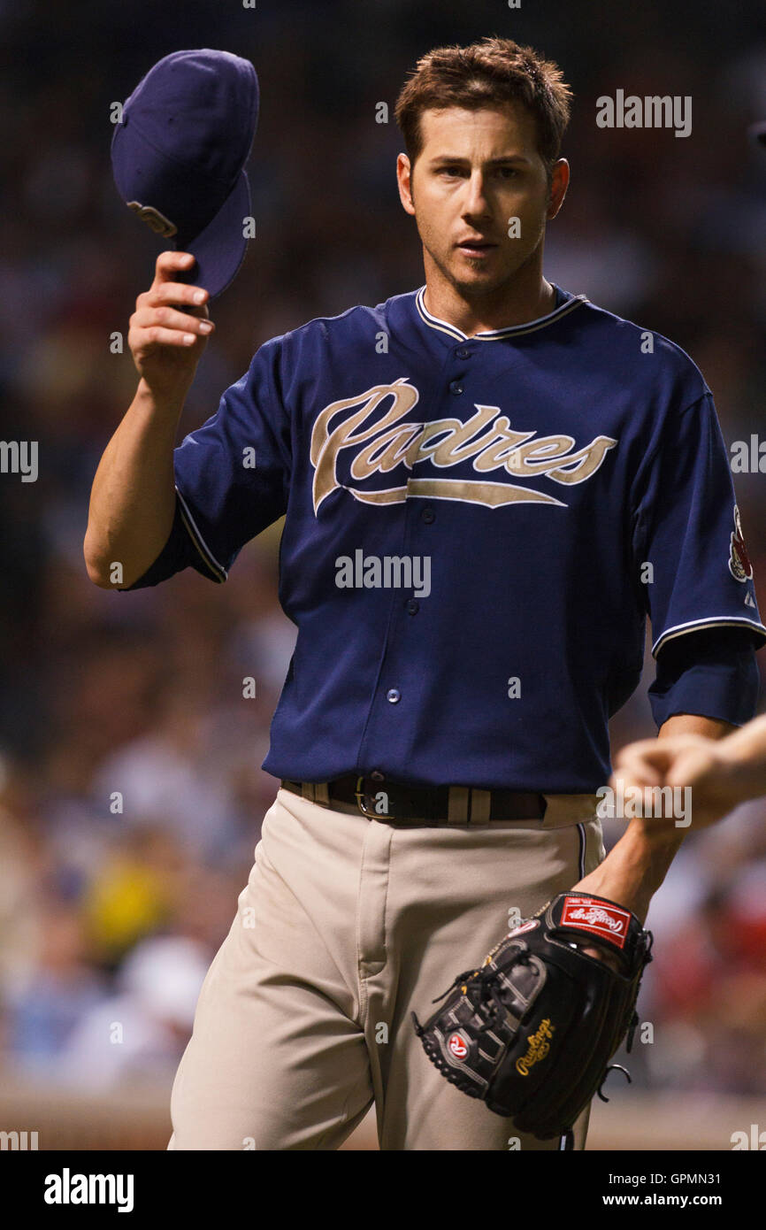 August 17, 2010; Chicago, IL, USA; San Diego Padres starting pitcher ...