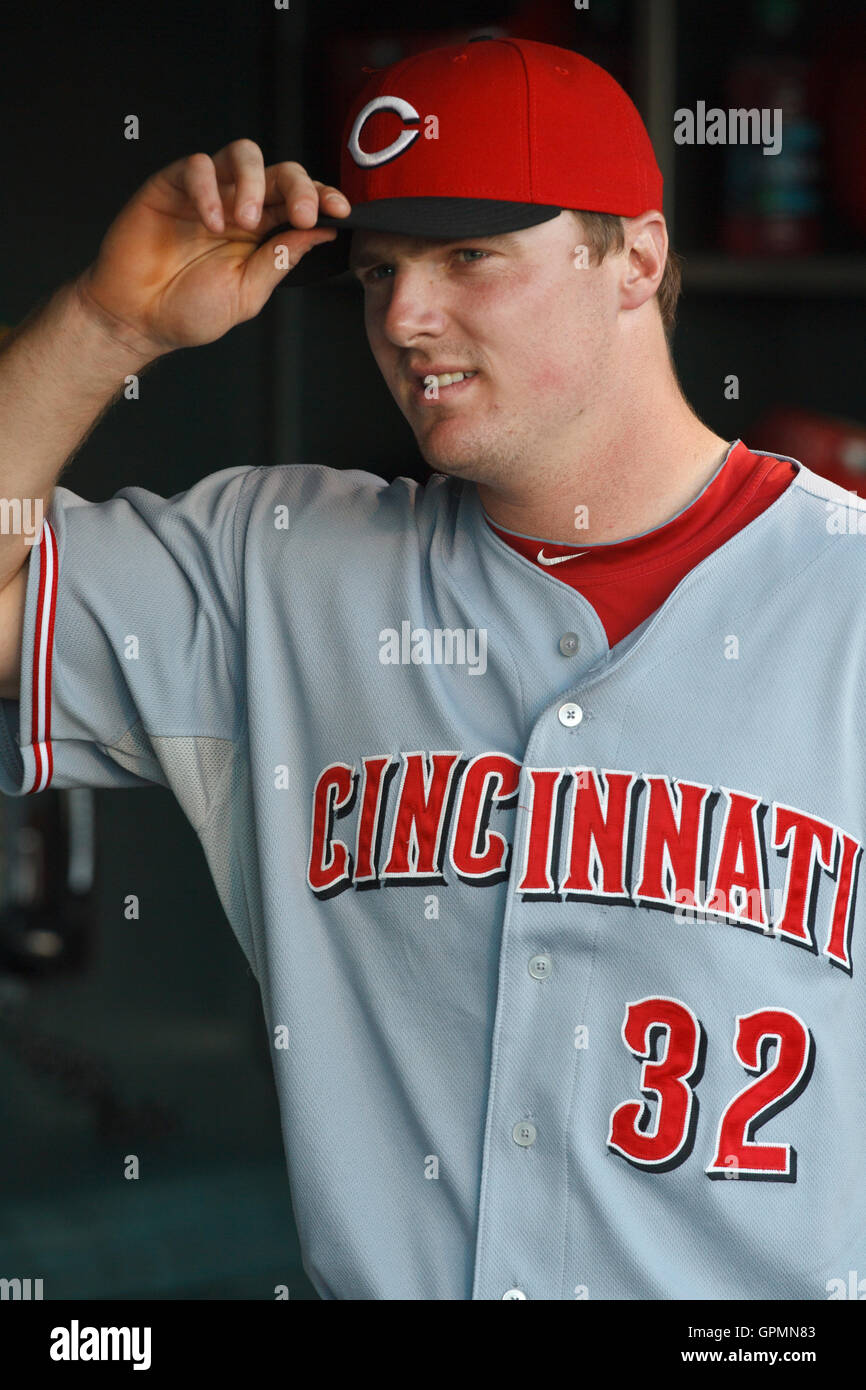 August 24, 2010; San Francisco, CA, USA; Cincinnati Reds right fielder ...