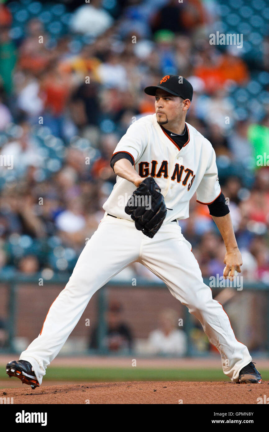August 24, 2010; San Francisco, CA, USA; San Francisco Giants starting ...