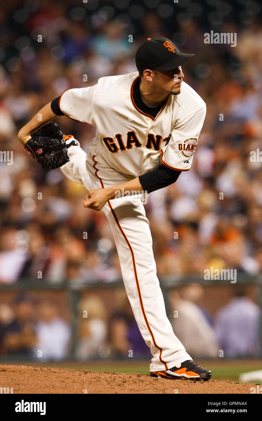 August 24, 2010; San Francisco, CA, USA; San Francisco Giants starting ...