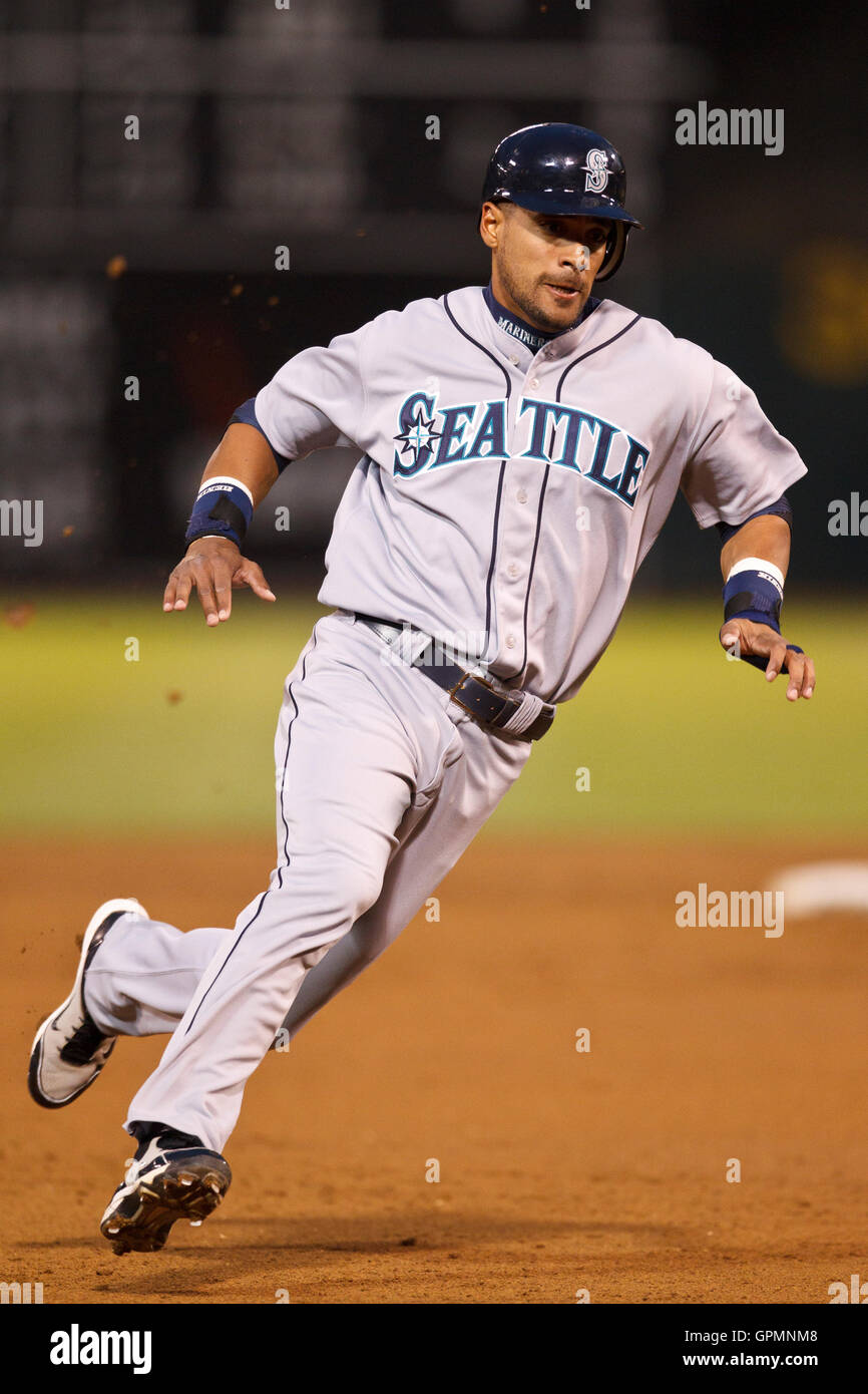 September 7, 2010; Oakland, CA, USA; Seattle Mariners center fielder ...