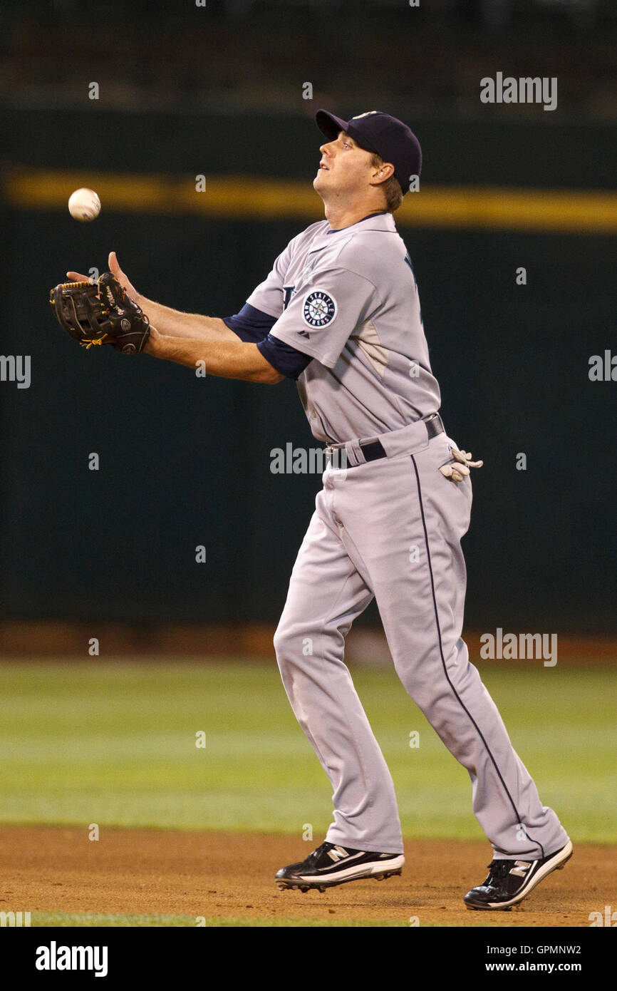 September 8, 2010; Oakland, CA, USA; Seattle Mariners shortstop Josh ...