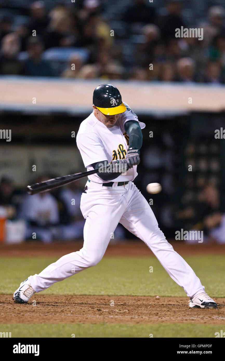 September 21, 2010; Oakland, CA, USA; Oakland Athletics right fielder ...
