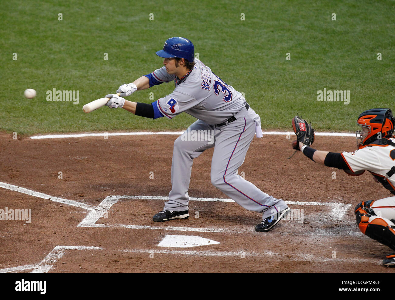 October 28, 2010; San Francisco, CA, USA; Texas Rangers starting ...