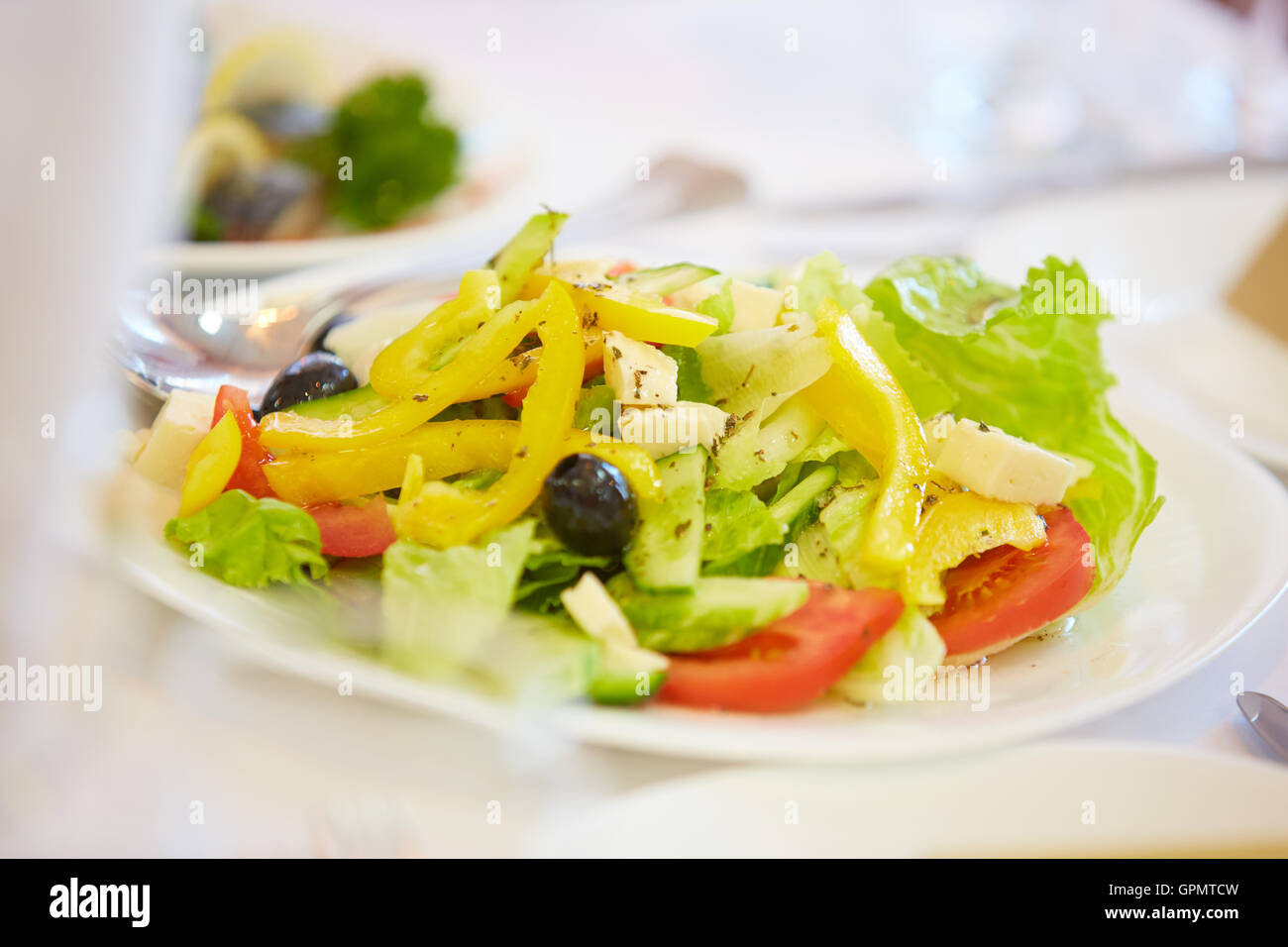 delicious cold appetizer vegetable salad Stock Photo - Alamy