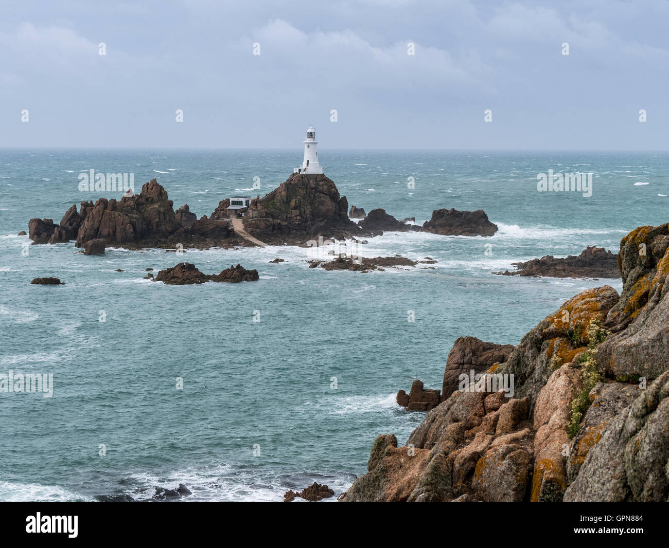 Corbiere Point and Lighthouse Jersey Channel Islands Stock Photo - Alamy