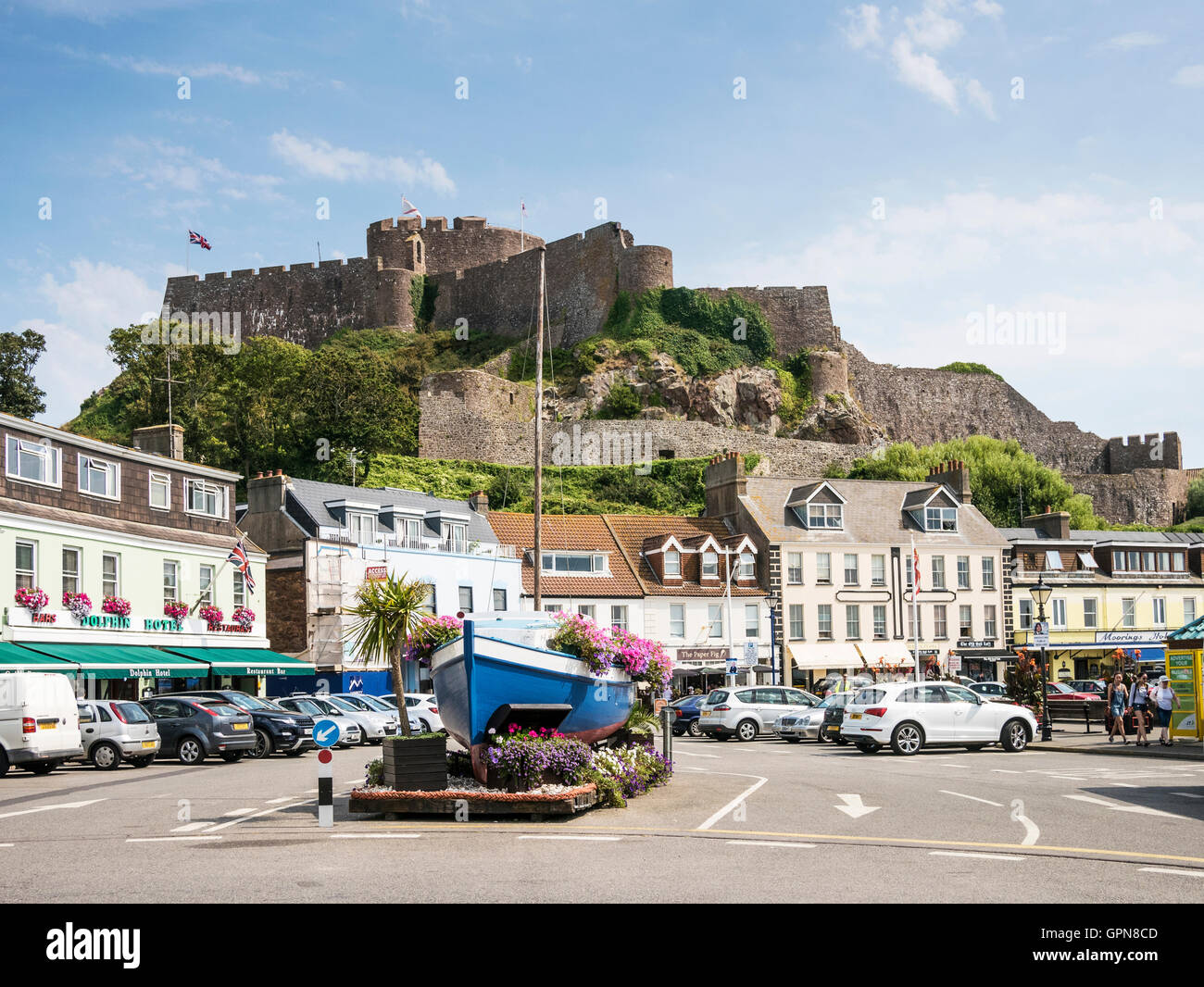 Mont Orgueil Castle Gorey Jersey Channel Islands from Square Stock ...