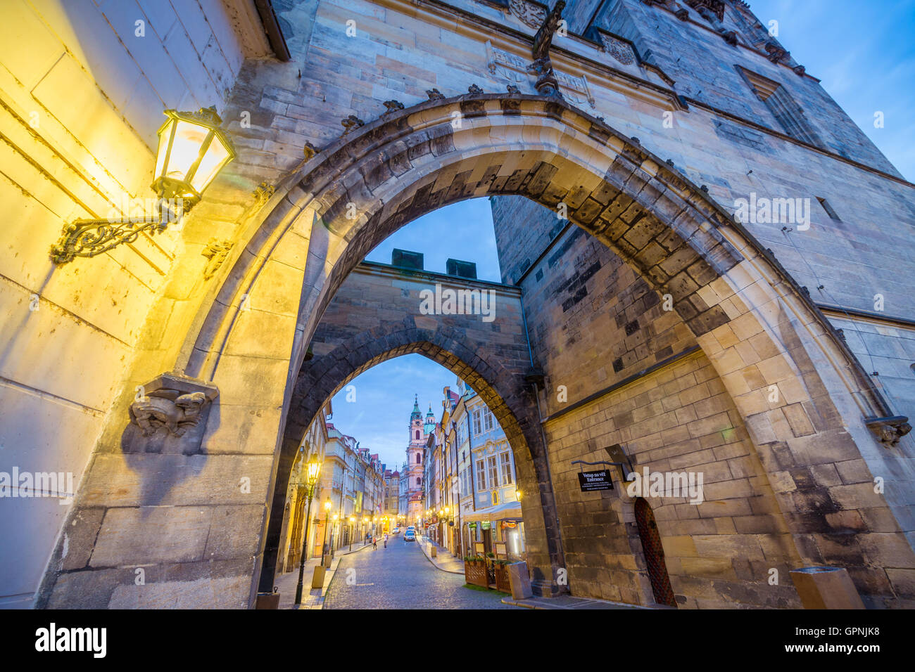 Little Quarter Bridge Tower is a beautiful gothic gateway. The gateway ...