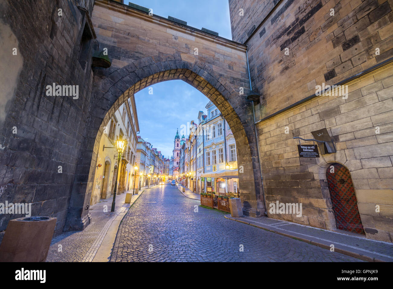 Little Quarter Bridge Tower is a beautiful gothic gateway. The gateway ...