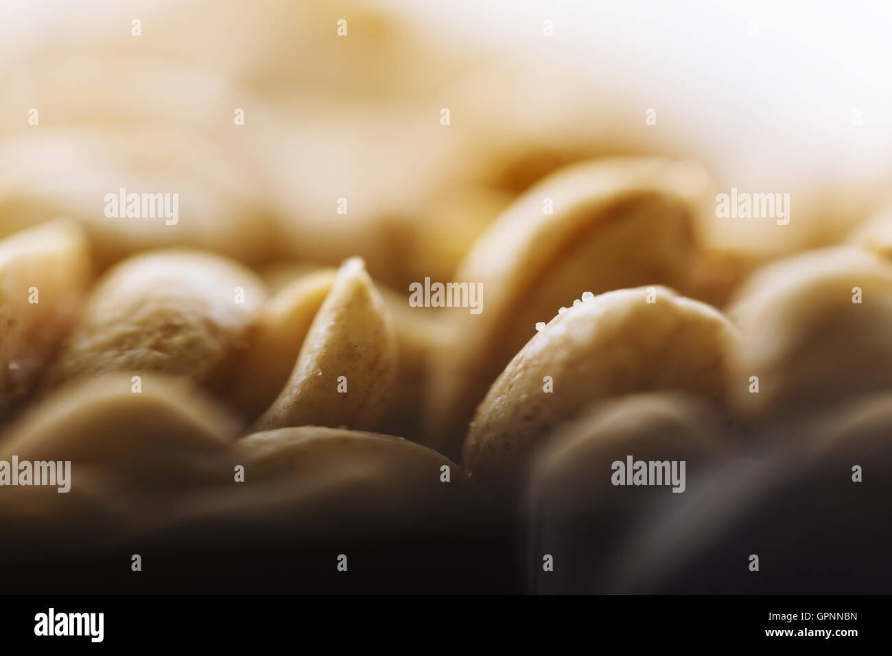 Nuts with salt crystals Stock Photo - Alamy