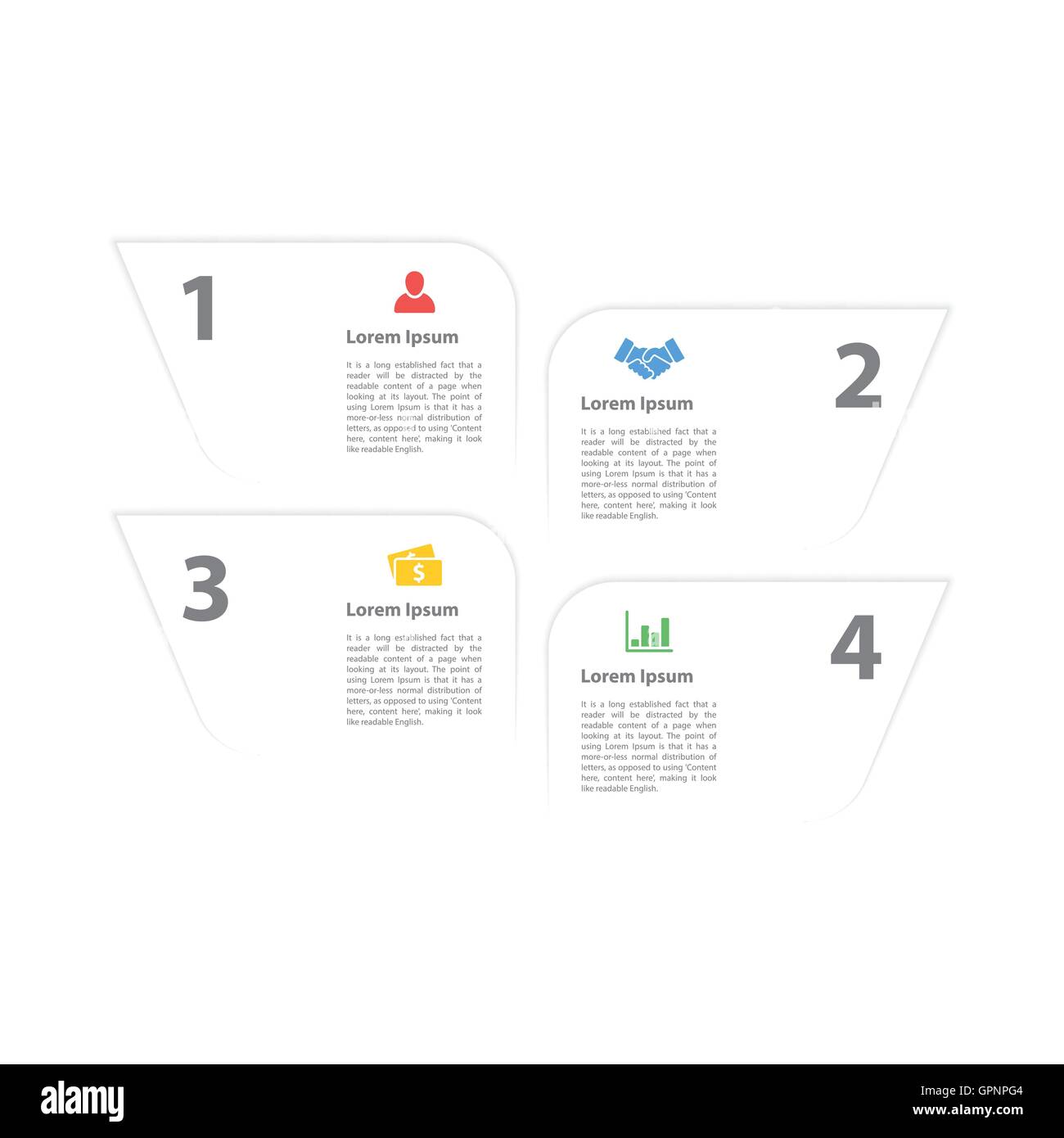 [EPS10] four steps sequence infographic layout concept vector ...
