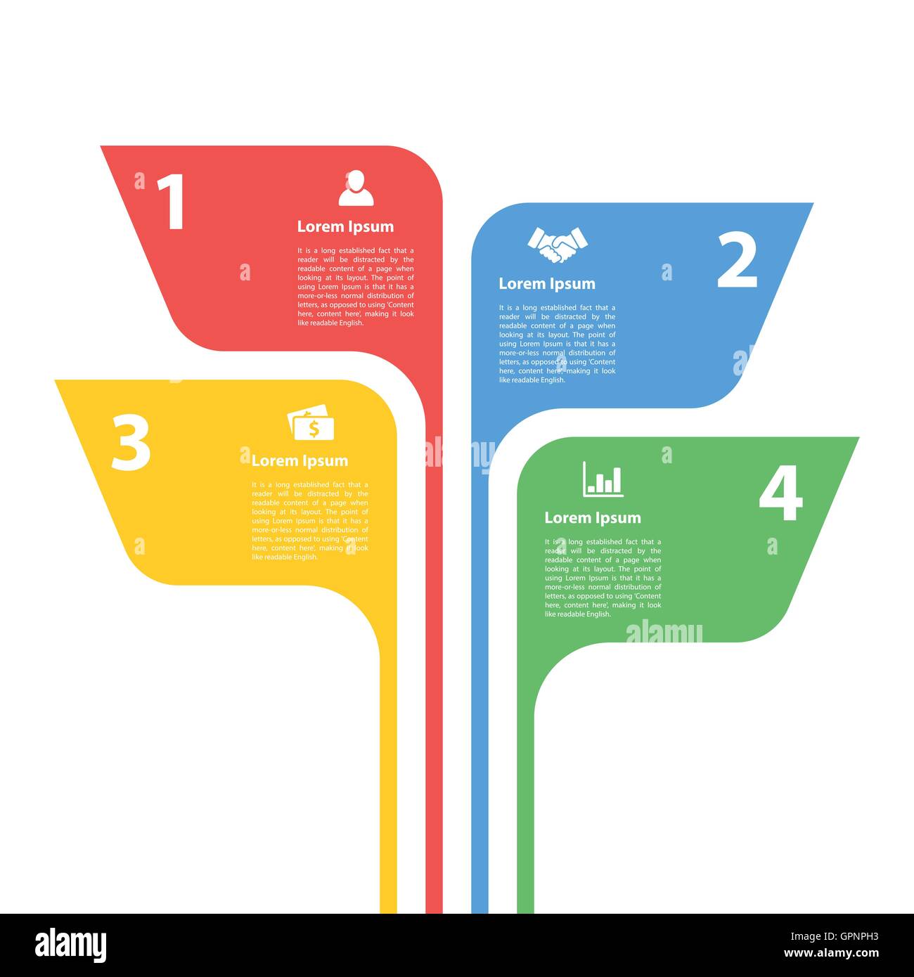 [EPS10] four steps sequence infographic layout concept vector ...