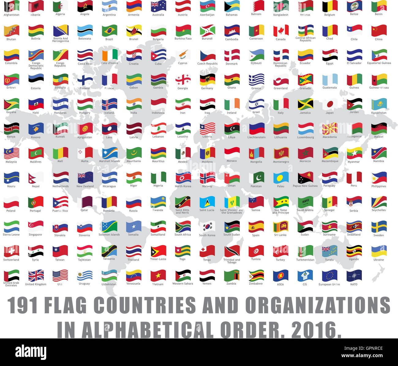 World flags all Stock Vector Image & Art - Alamy