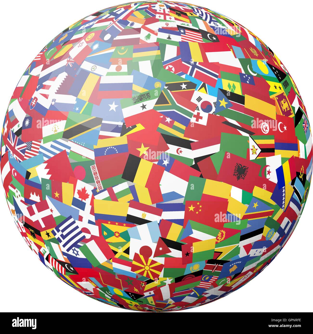 Flags globe hi-res stock photography and images - Alamy