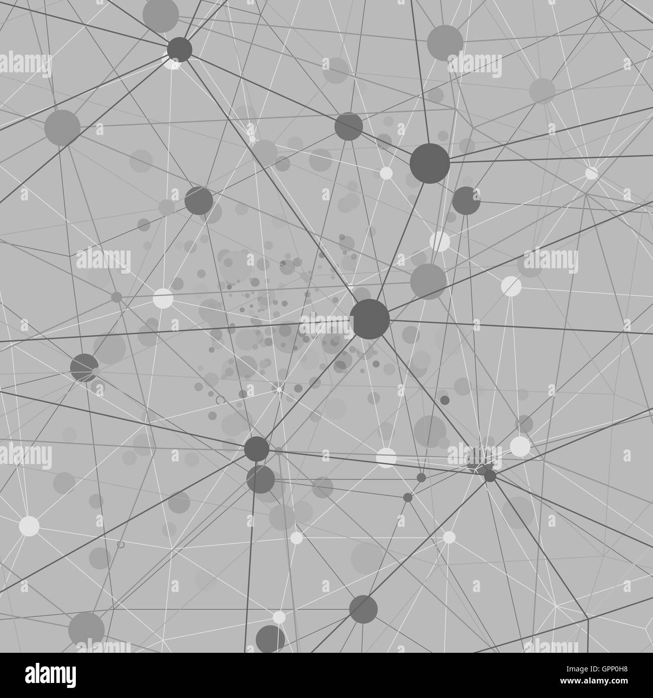 Technology Background with Particle, Molecule Stock Vector Image & Art ...