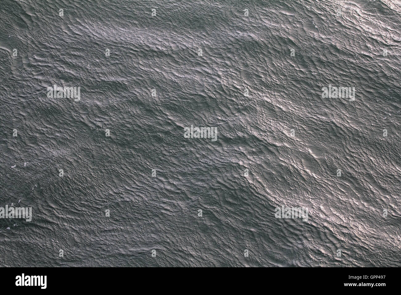 gust of heavy wind and ripples on water. View from top. Kara sea Stock ...