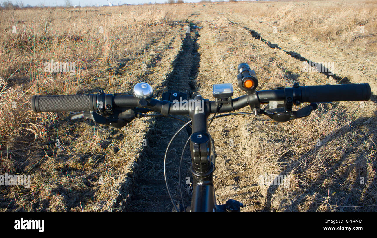 bike rides out of town in the spring Stock Photo - Alamy