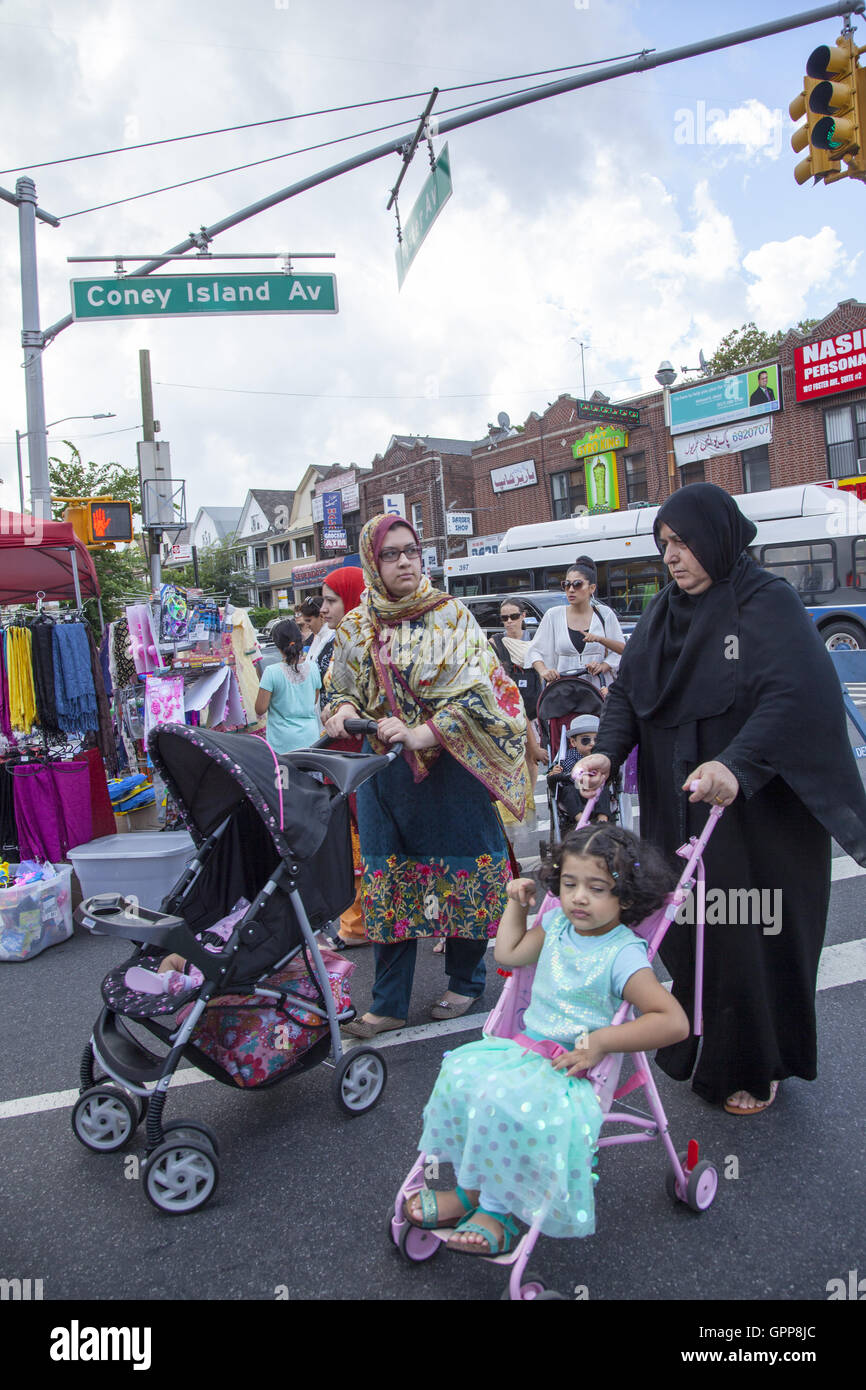 Coney Island Avenue during the Pakistani Mela celebrating Pakistan's ...