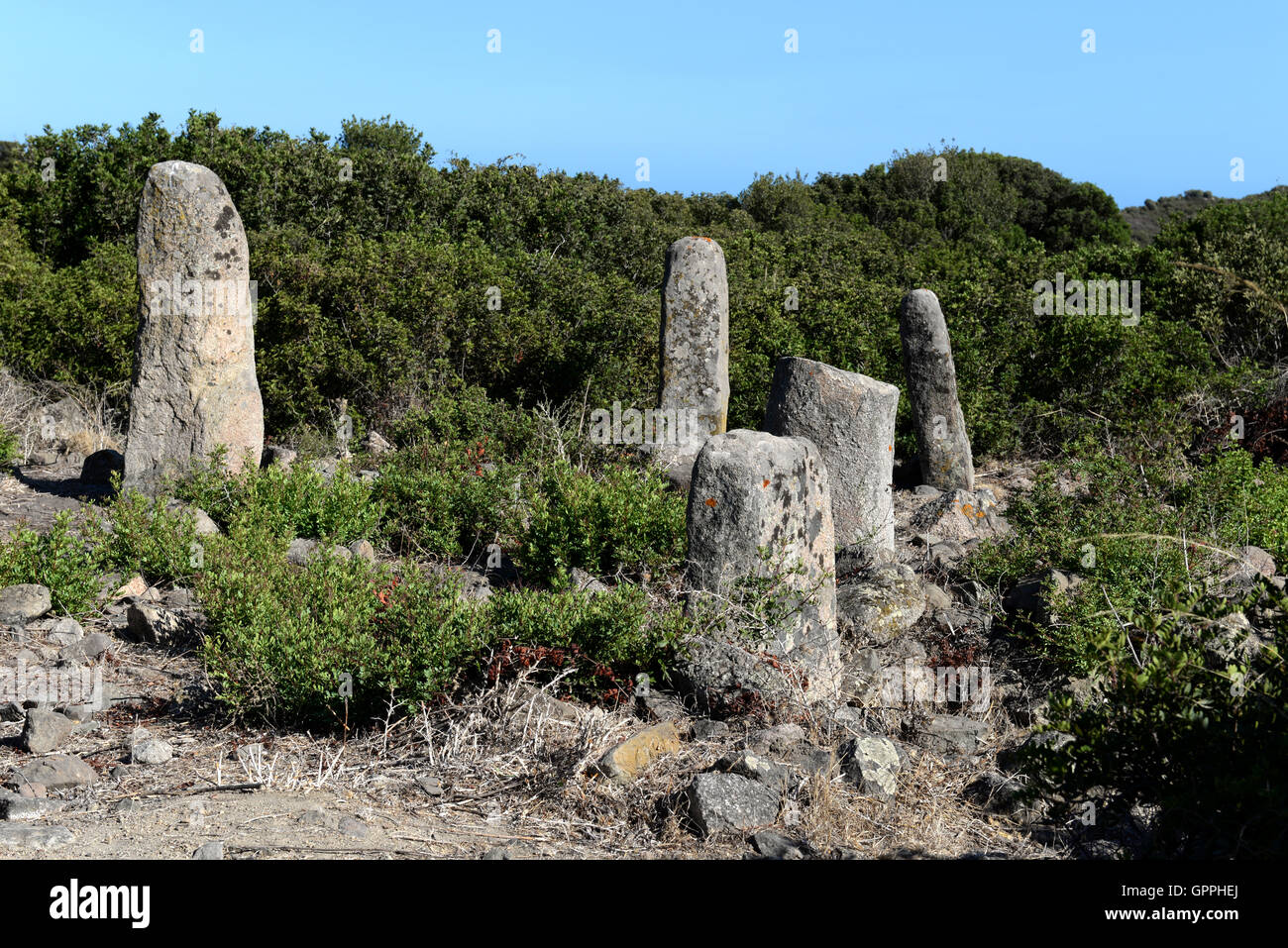 August 12th, 2016 - Costa Rei Granit Menhirs in Costa Rei Stock Photo ...