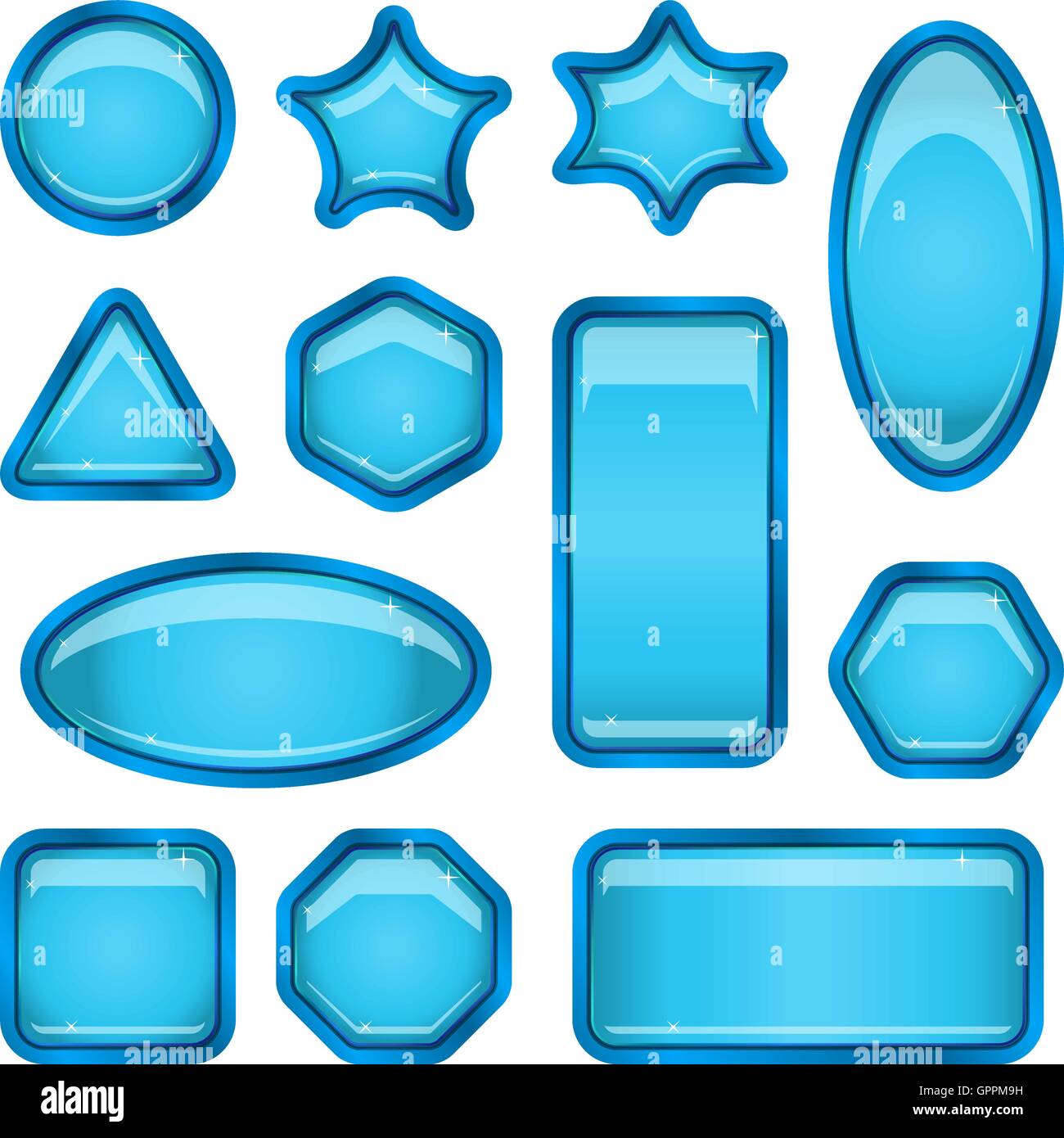 Blue oblong Stock Vector Images - Alamy