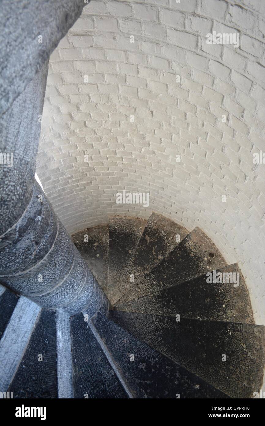 Interior of a lighthouse Stock Photo - Alamy
