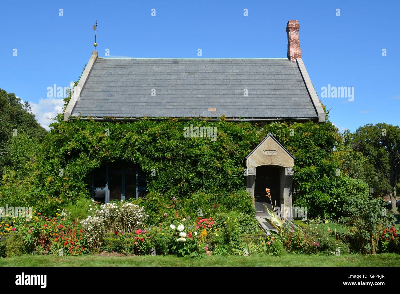 The Stone Library at Peacefield, the Adams' estate, in Quincy ...