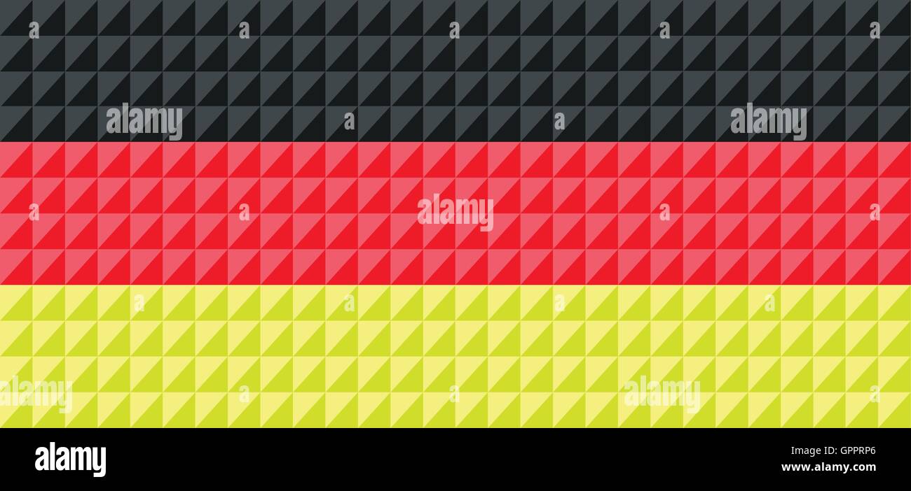 German national flag colors composed from triangles Stock Vector Image ...