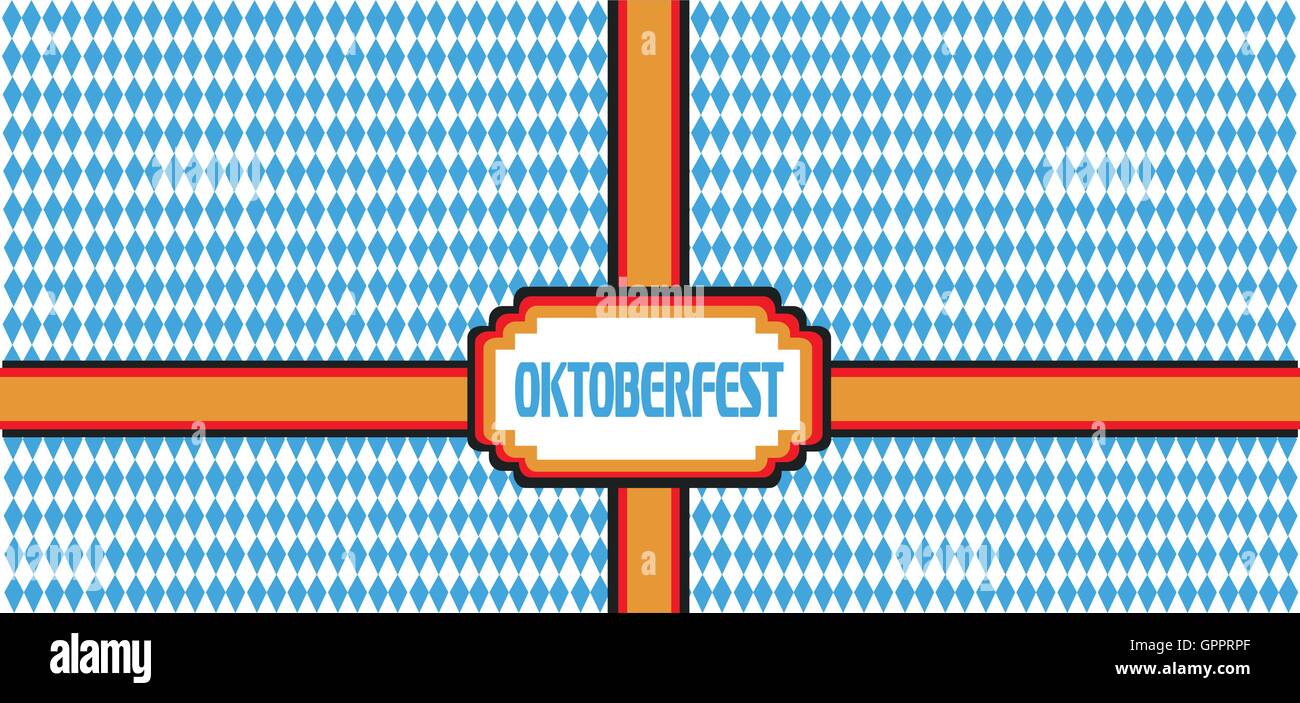 Vector Oktoberfest beer festival with german national flag colors ...
