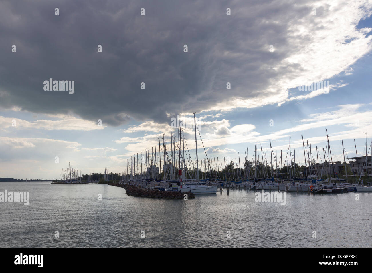 Port of Balatonfüred, Hungary Stock Photo - Alamy