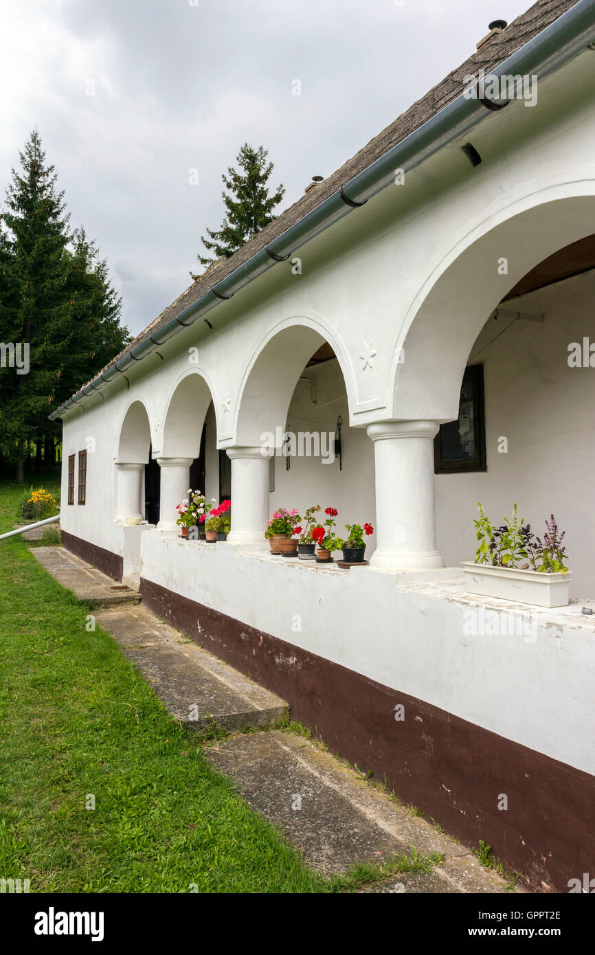Traditional hungarian village house Stock Photo - Alamy