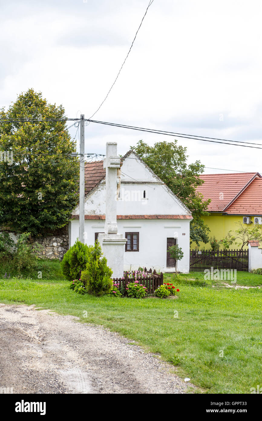 Traditional hungarian village house Stock Photo - Alamy