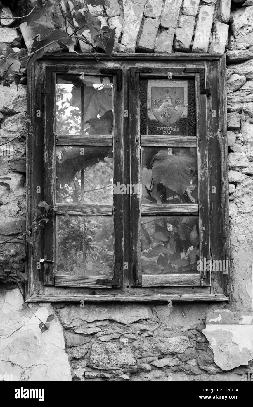 Old window in a ruined house Stock Photo - Alamy