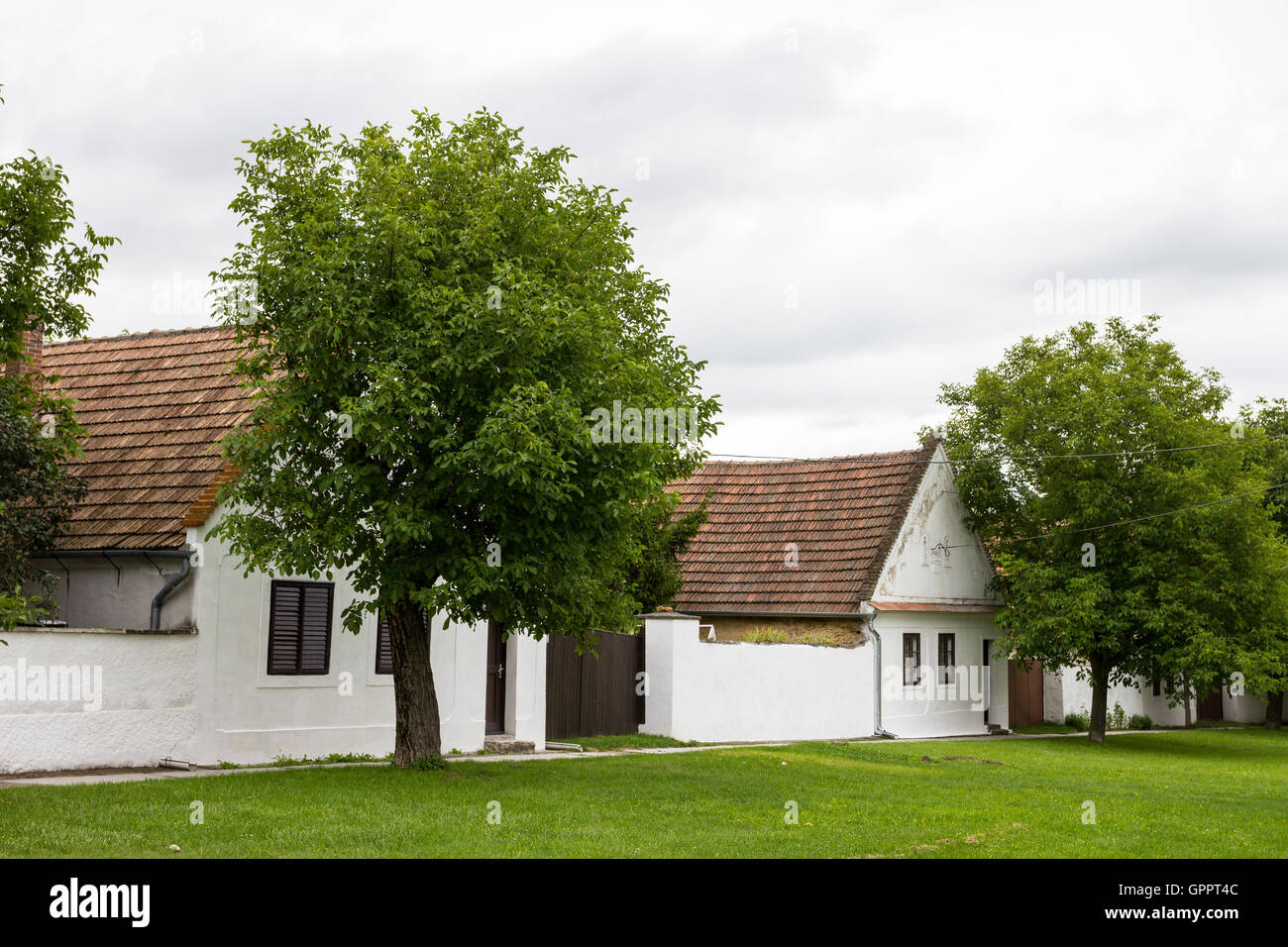 Traditional hungarian village house Stock Photo - Alamy