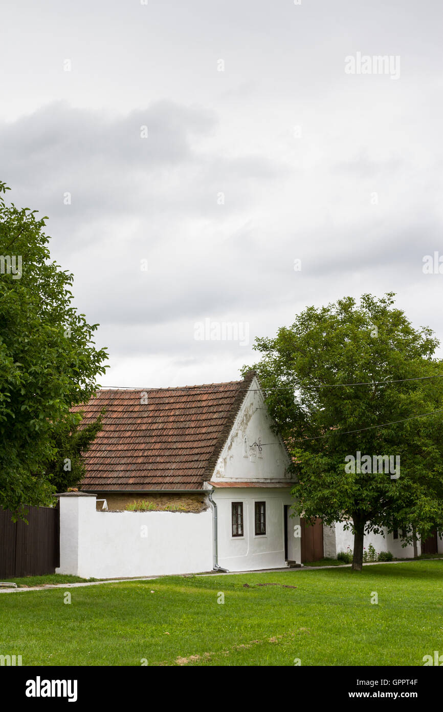 Traditional hungarian village house Stock Photo - Alamy