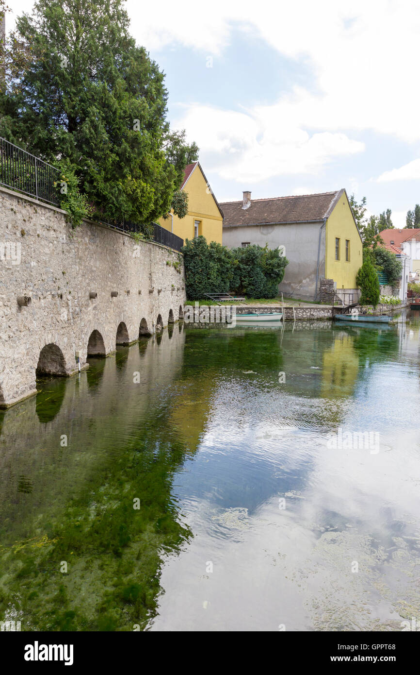 Mill Pond in downtown Tapolca Stock Photo - Alamy