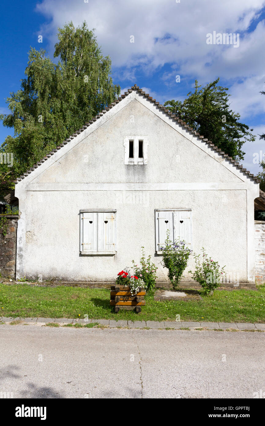 Traditional hungarian village house Stock Photo - Alamy