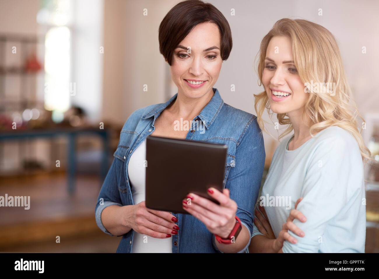 Always together happy women hi-res stock photography and images - Alamy