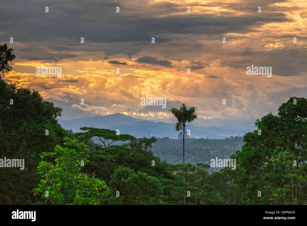 Sangay, Also Known As Macas, Sanagay, Or Sangai, Volcano Rising Up From ...