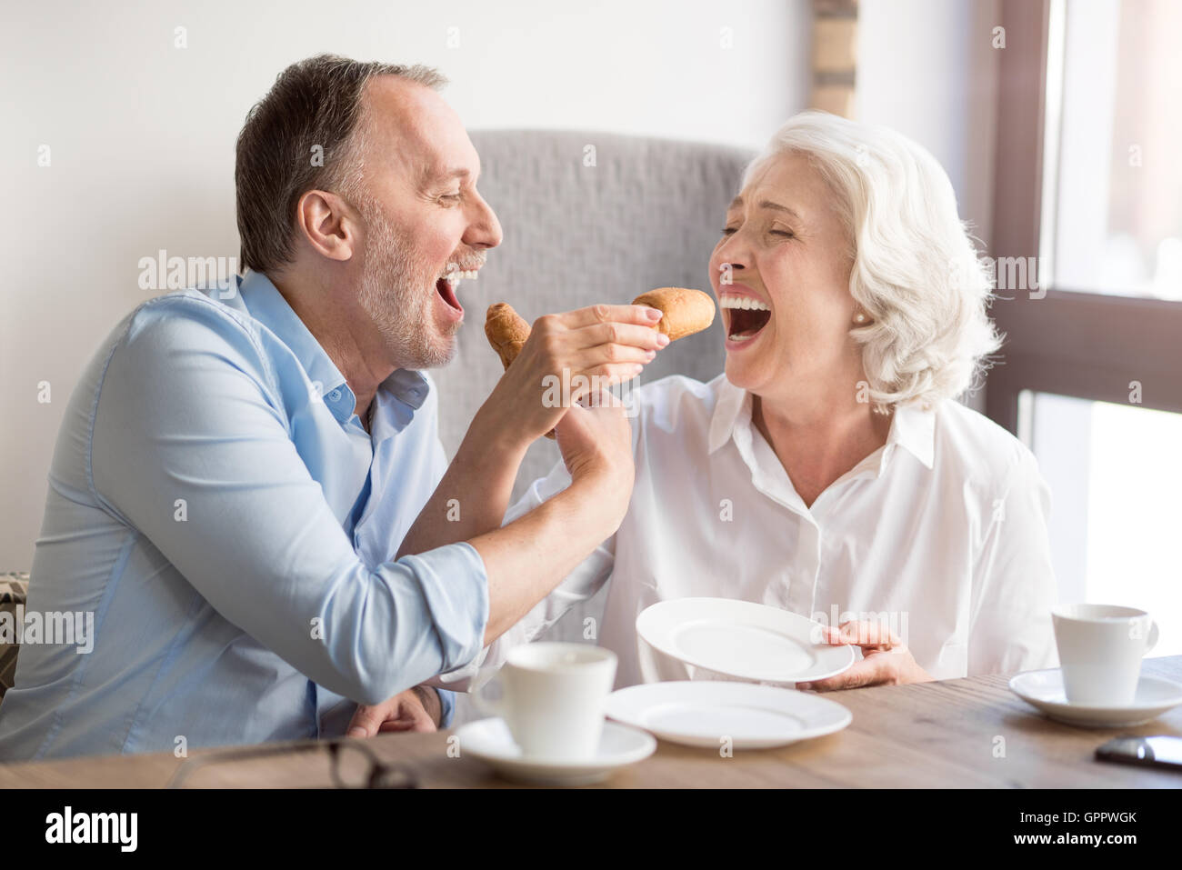 Cheerful eat hi-res stock photography and images - Alamy