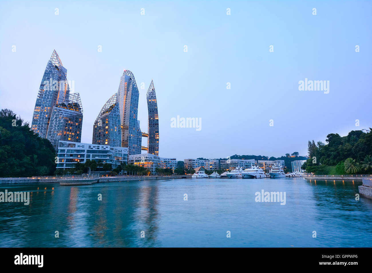 Marina at Keppel Bay, Singapore Stock Photo - Alamy