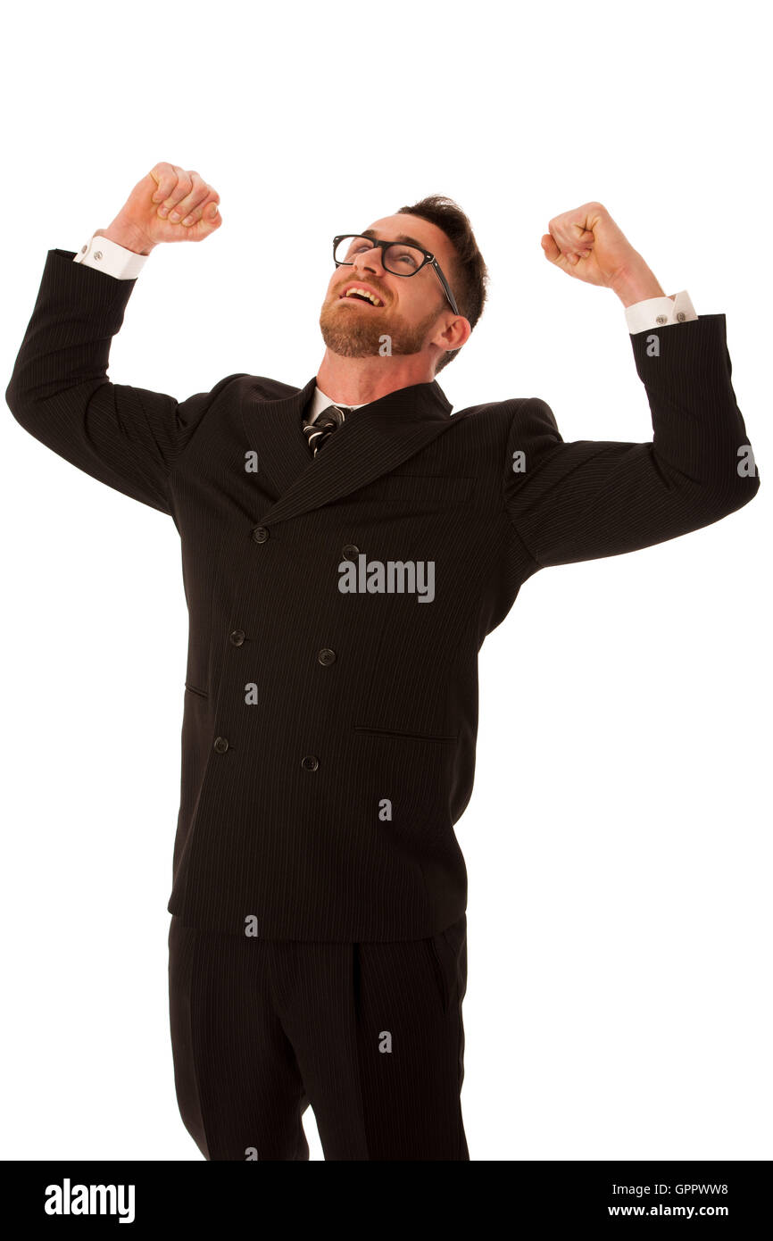 Businessman happy man success hi-res stock photography and images - Alamy