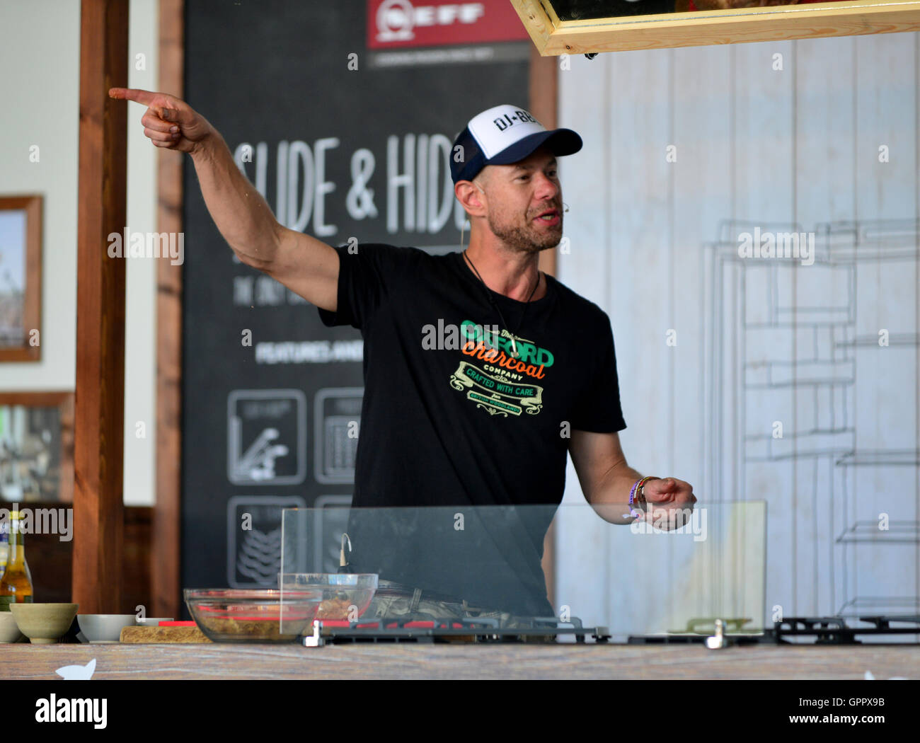 DJ BBQ at The Big Feastival at Alex James' Farm August, 2016 in Kingham ...