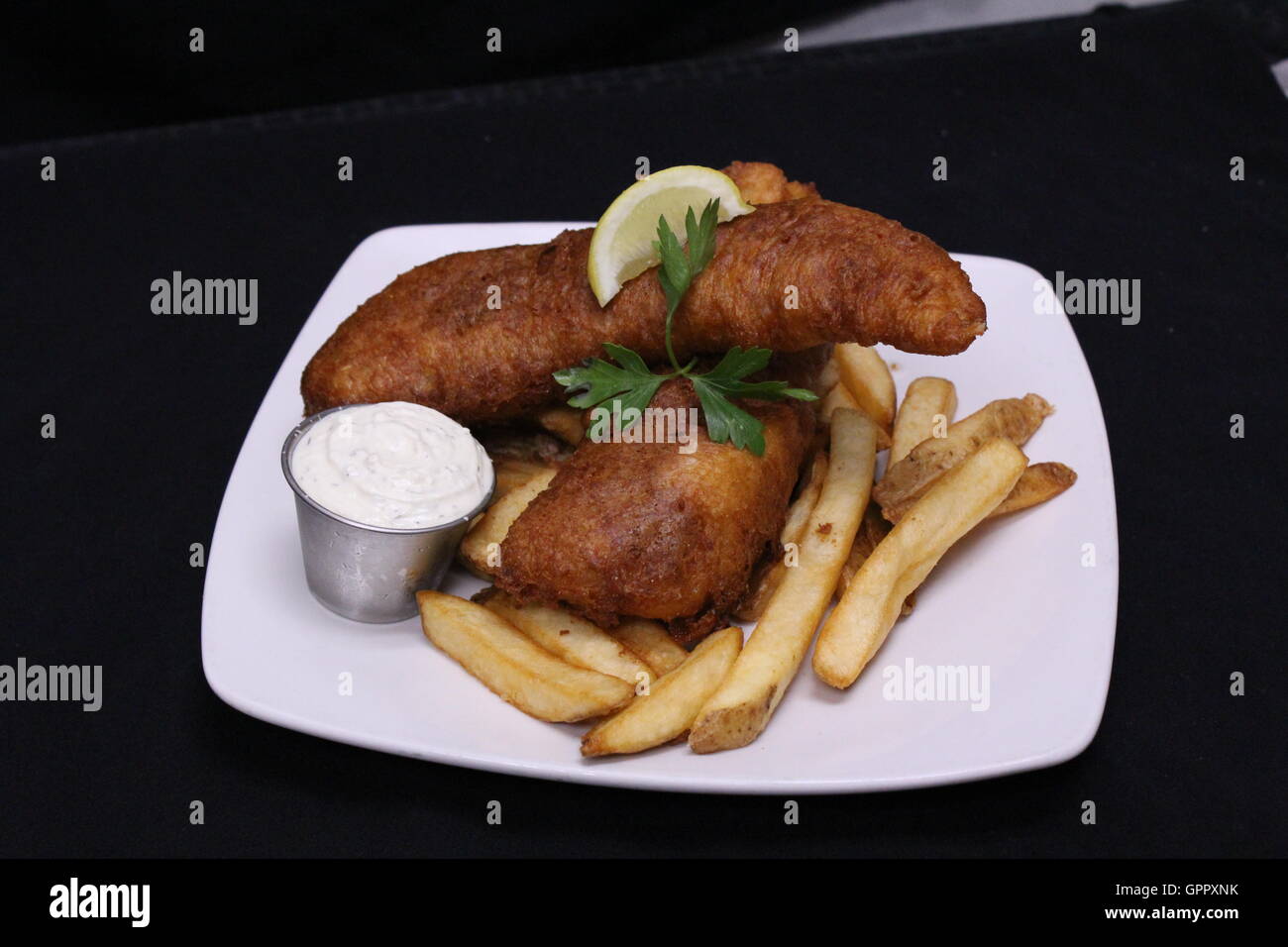 Fish and Chips Stock Photo - Alamy
