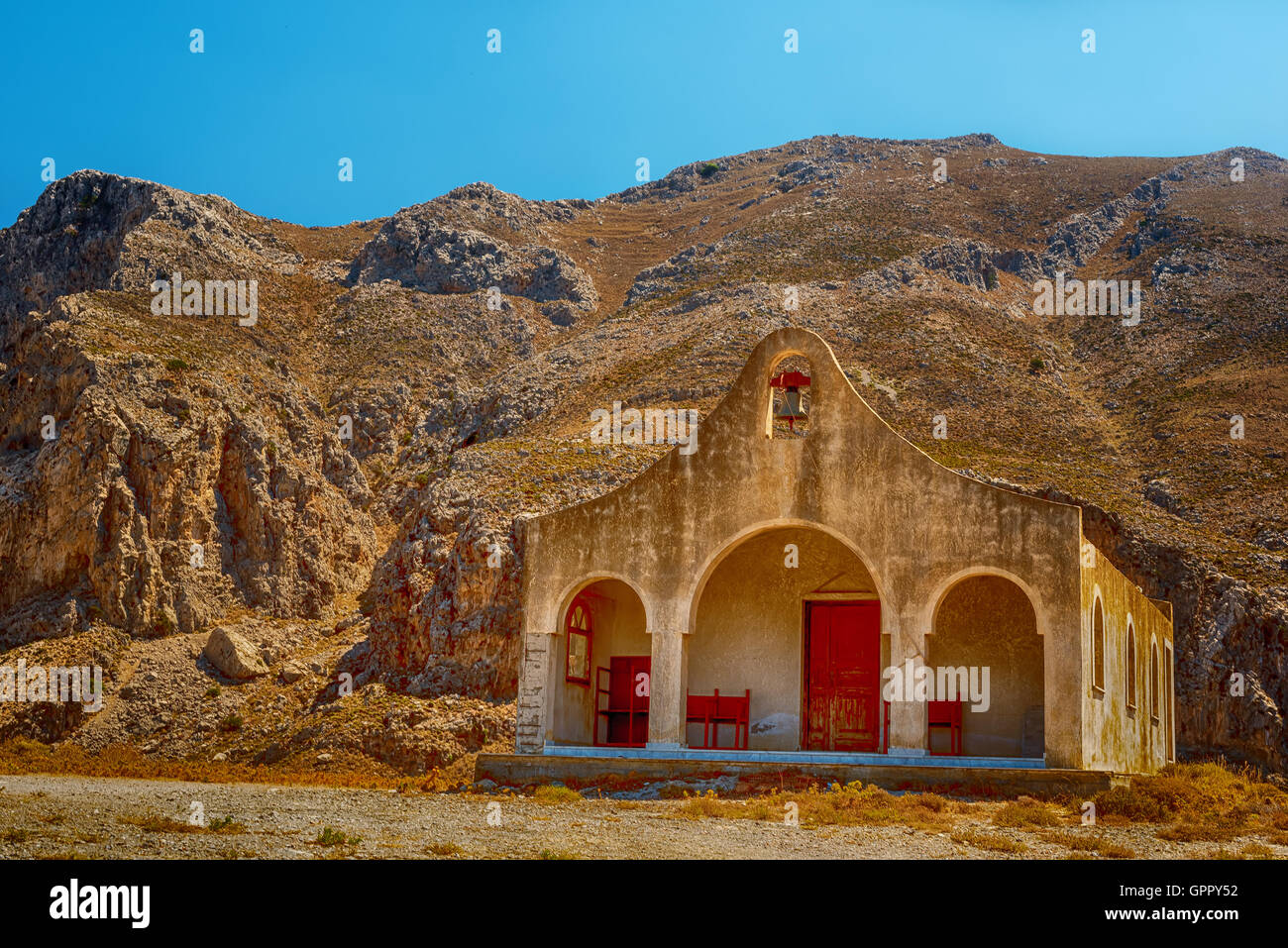Crete village crete church hi-res stock photography and images - Alamy
