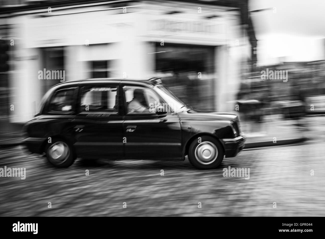 Traditional english british pub public house Black and White Stock ...