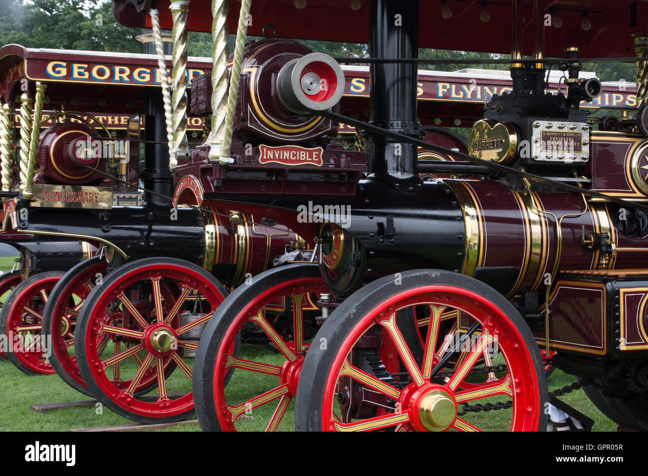 Steam engine rally, Traction engine, Harewood house Stock Photo - Alamy