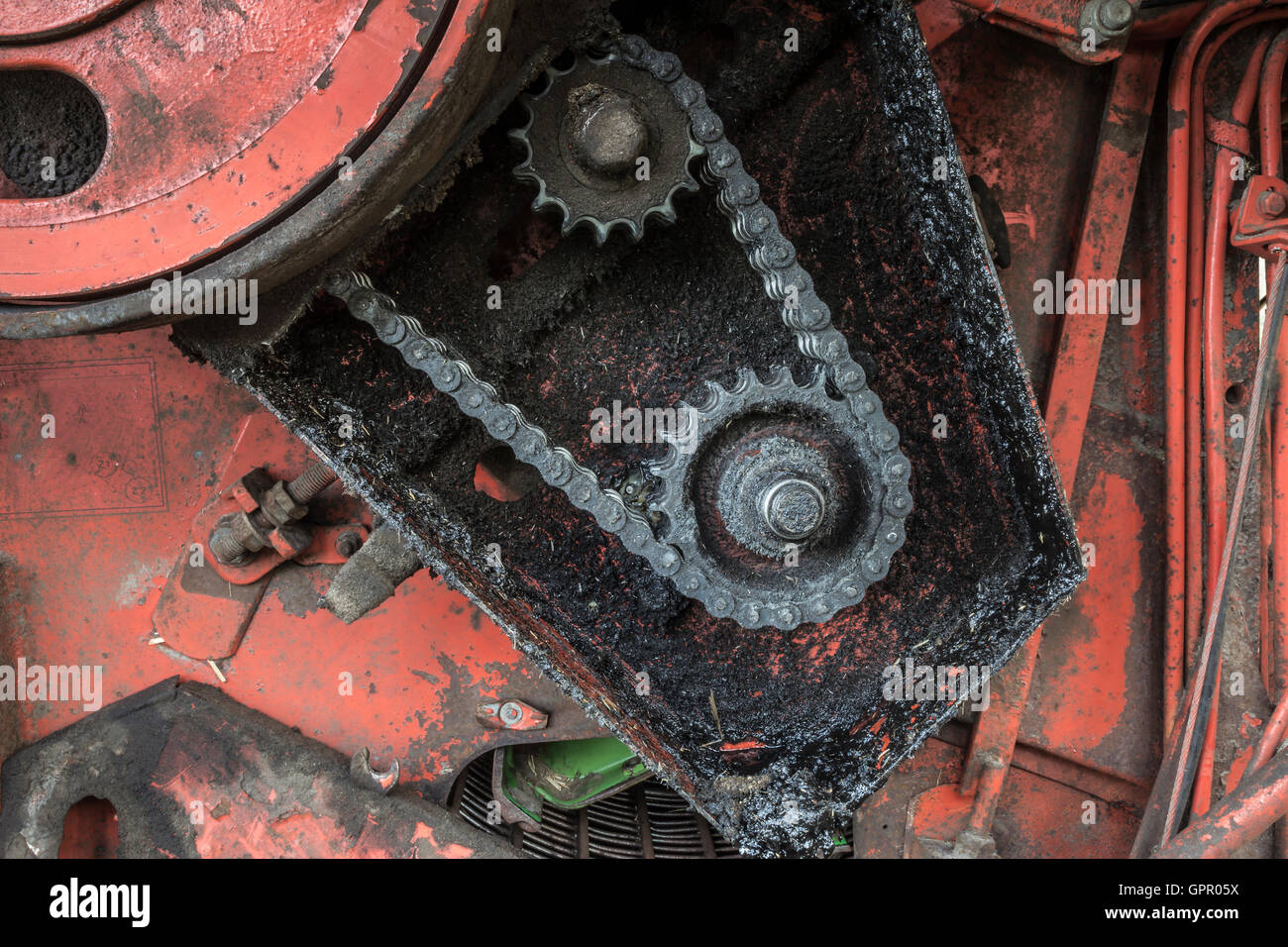 chain driven machinery Stock Photo - Alamy