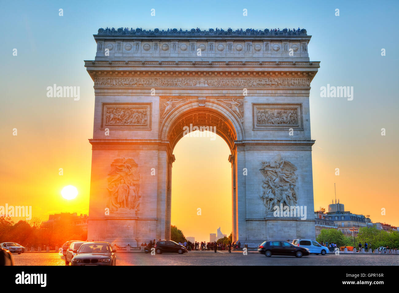 Arch of Triumph, Paris Stock Photo - Alamy