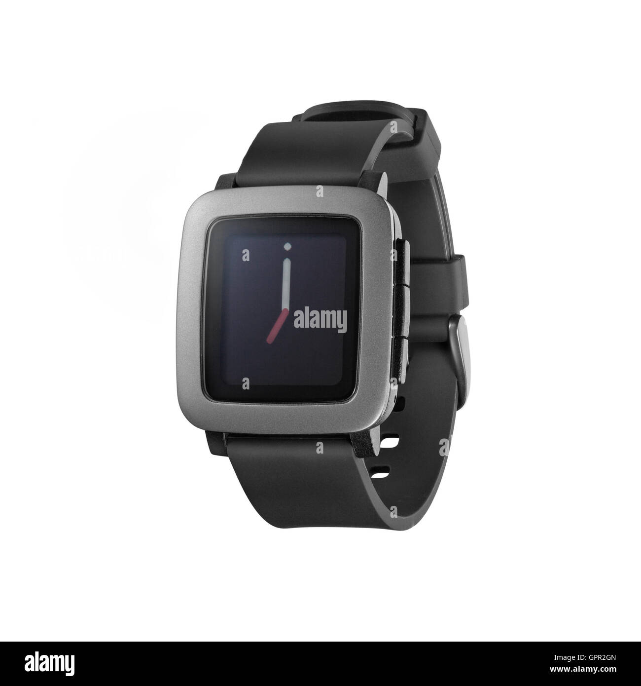 Pebble Time smartwatch Stock Photo - Alamy