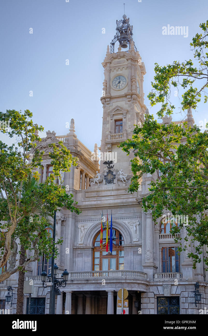 Valencia city hall building hi-res stock photography and images - Alamy